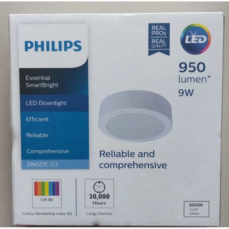 Jual Downlight Outbow PHILIPS LED DN027C 6 Inch 9 Watt Putih Netral ...