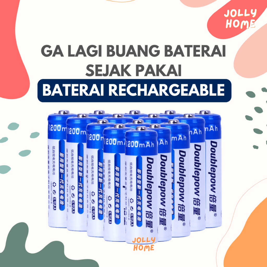 Jual BATERAI DOUBLEPOW RECHARGEABLE Isi Ulang A2 A3 900mah 1200mah AA ...