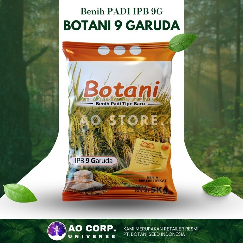 Jual Benih Padi IPB 9G "BOTANI IPB 9 GARUDA" 5 kg | BENIH BERLABEL ...