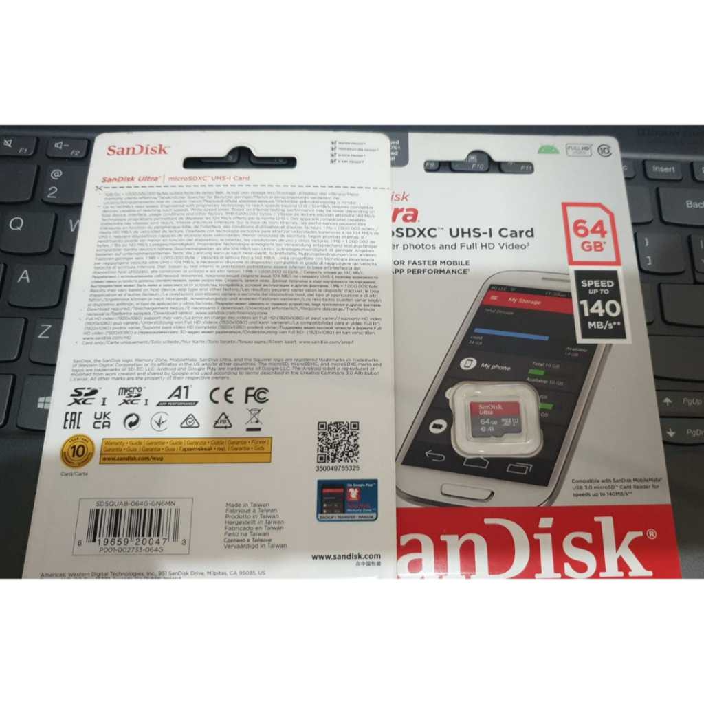 Jual SanDisk Ultra A1 Micro SD Card 64GB upto 140 Mbps Non Adapter | Shopee Indonesia