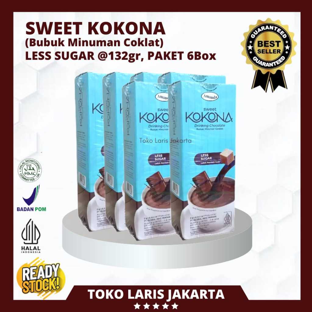 Jual SWEET KOKONA LESS SUGAR BUBUK MINUMAN COKLAT ORIGINAL BY AMANDA ...