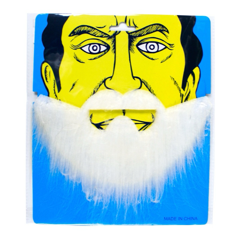 Jual Janggut Kumis Jenggot Palsu Putih Untuk Cosplay | Shopee Indonesia