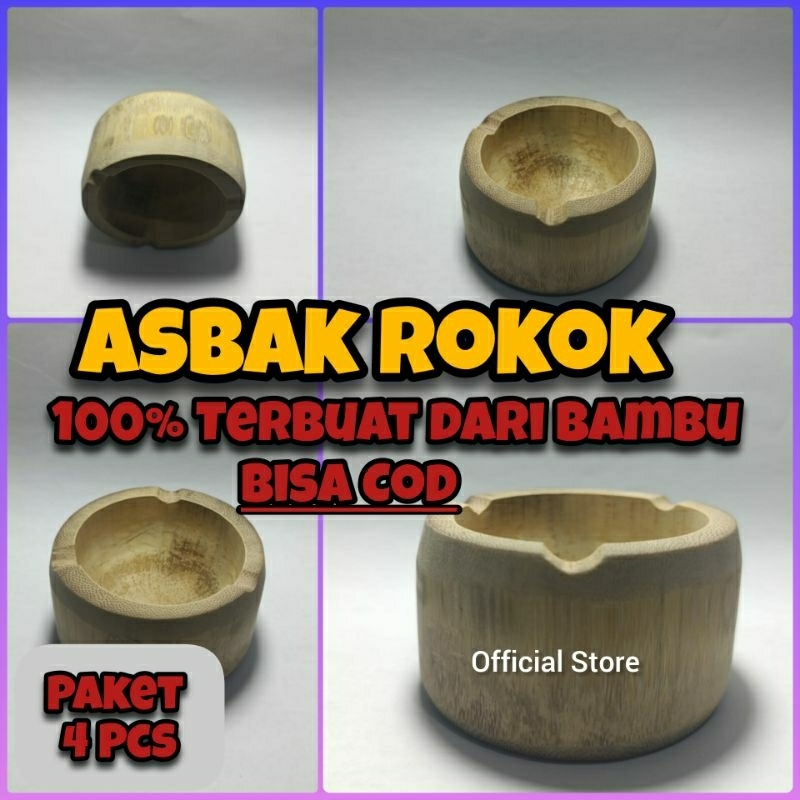 Jual Asbak Rokok / Asbak Rokok Bambu / Asbak Bambu Alami /Asbak Kuntung ...