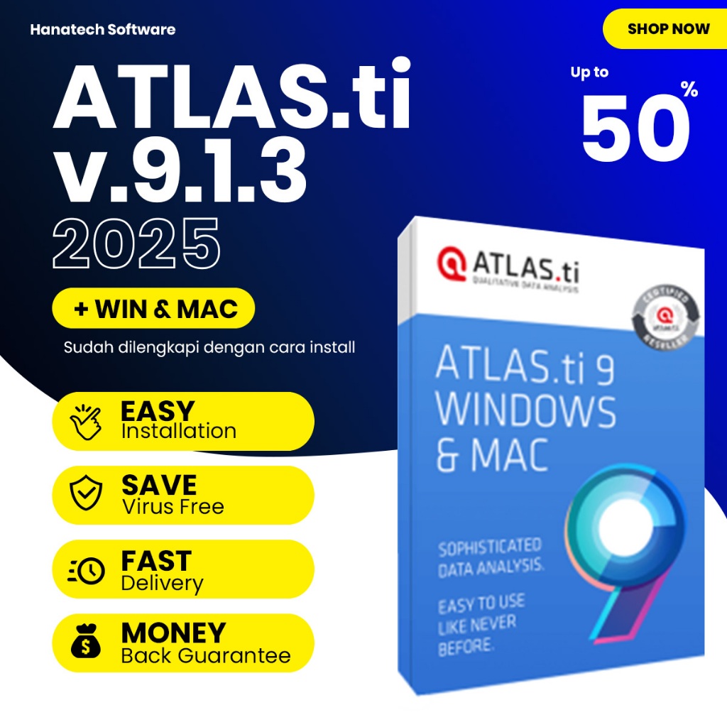 Jual Software Analisa Kualitatif: ATLAS.ti 9.1.3 Full Version | Shopee Indonesia