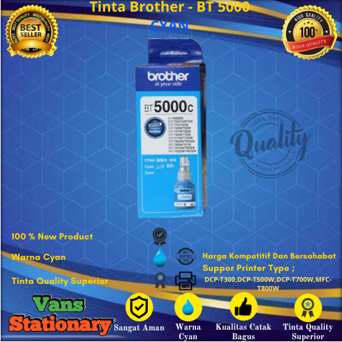 Jual Tinta Brother Brother BT5000 BT 5000 (Cyan) Printer Brother DCP ...