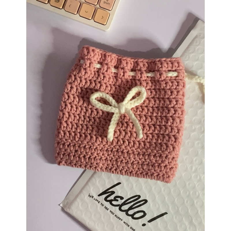 Jual Arasthetic Studio - MINI BOW POUCH CROCHET RAJUTAN HANDMADE CUSTOM ...