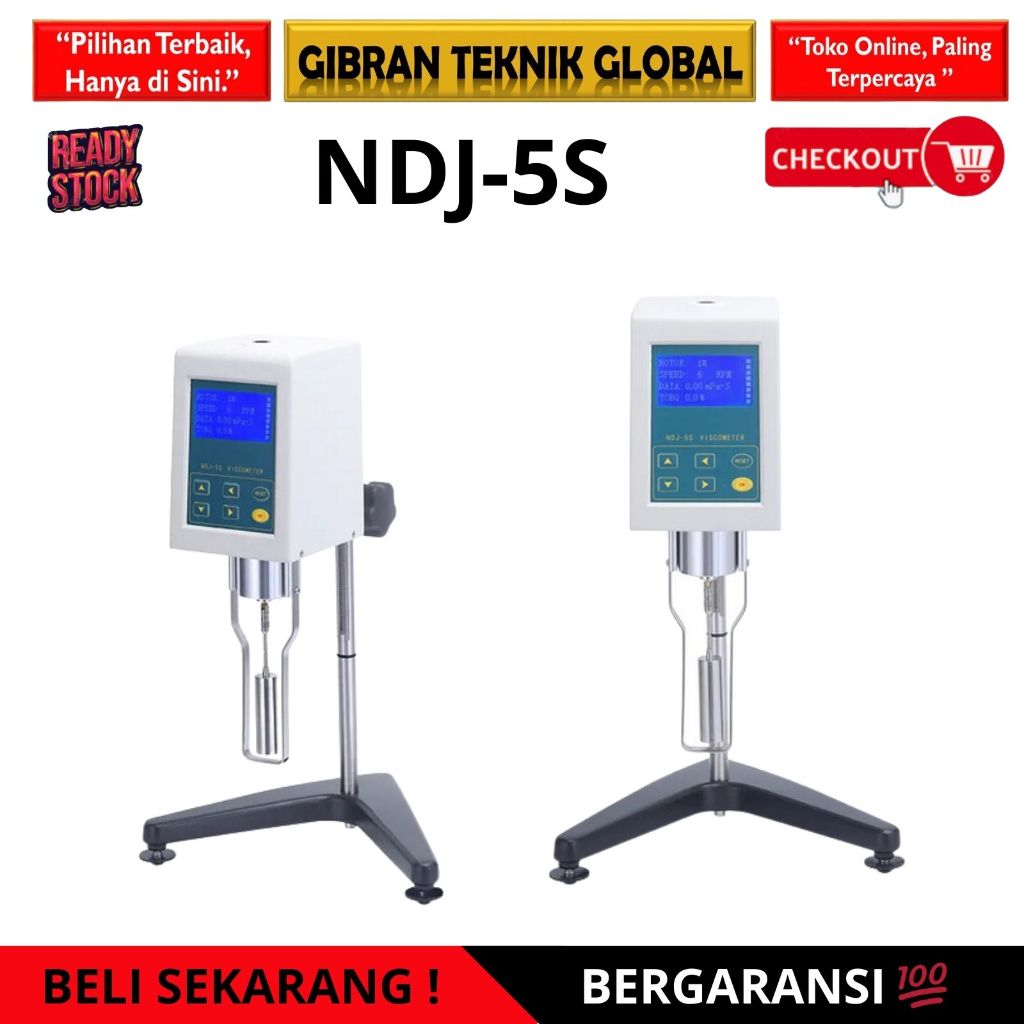 Jual NDJ-5S Digital Liquid Viscometer Alat ukur Viscosity Kekentalan ...