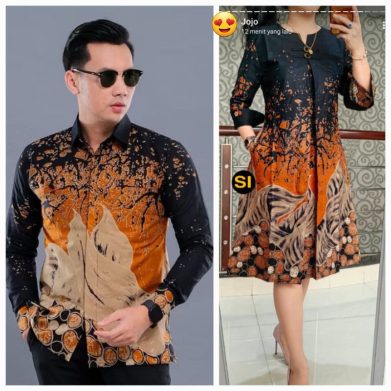 Jual Batik couple / Dress batik / kemeja batik | Shopee Indonesia
