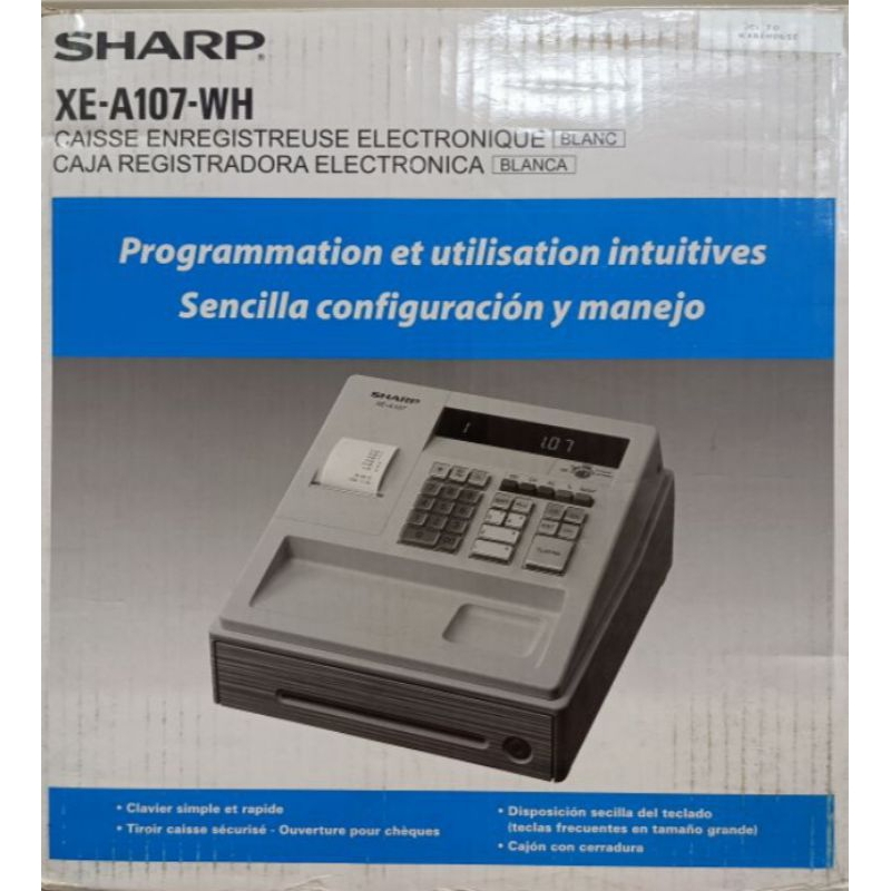 Jual Sharp XE-A107-WH Caisse Enregistreuse Electriik CAJA Registradora Electronica Blanca ...