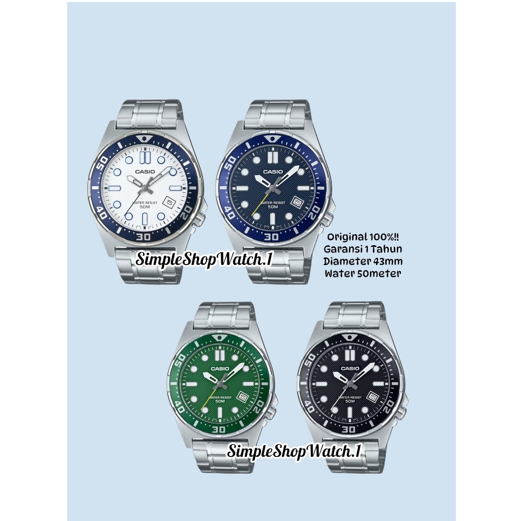 Jual Original 100!! CASIO MTD-135D-1AVDF MTD-135D-2AVDF MTD-135D-3AVDF ...