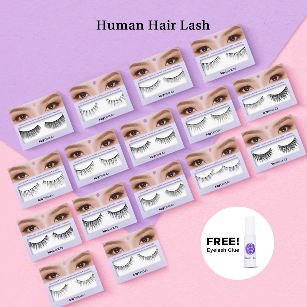 Jual KAY BEAUTY Human Hair Lash / Daily Eyelash Bulu Mata Palsu Natural ...