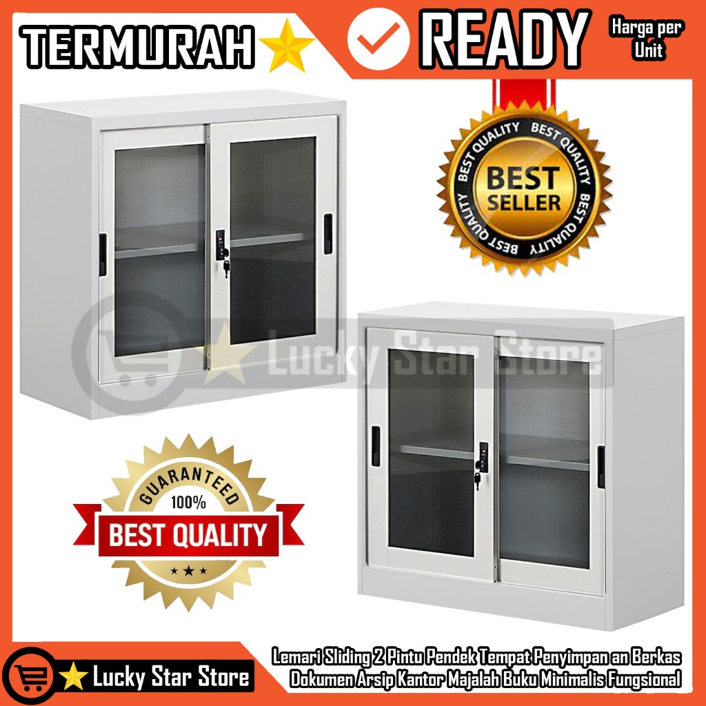 Jual Kabinet Laci Loker Locker Lemari Besi Kantor 2 Pintu Pendek ...