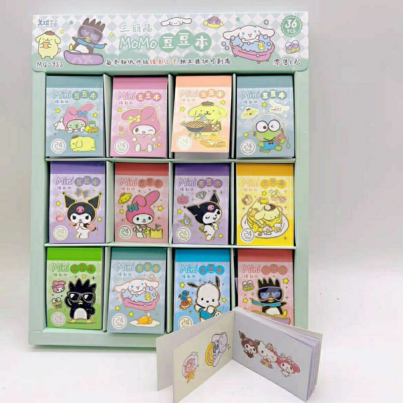 Jual Buku sticker mini karakter sanrio kuromi my melody cinamoroll ...