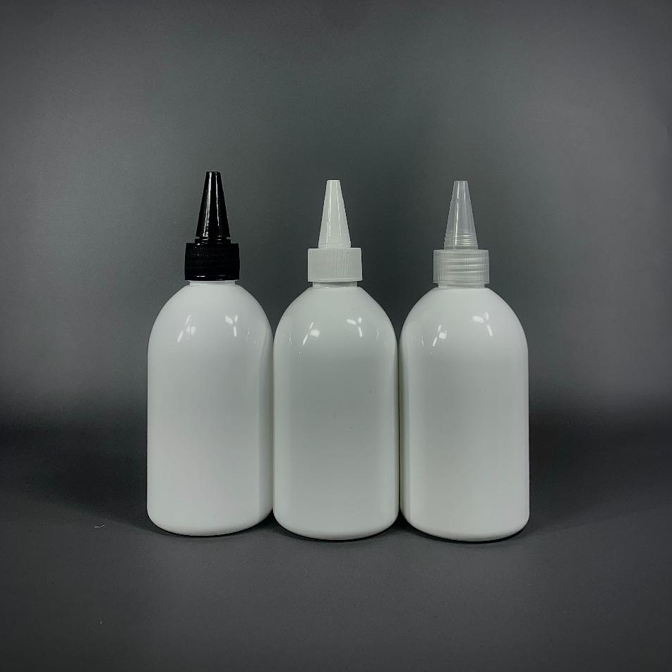 Jual Botol Tinta 250 Ml / Botol Kerucut 250 Ml OVAL PUTIH | Shopee ...