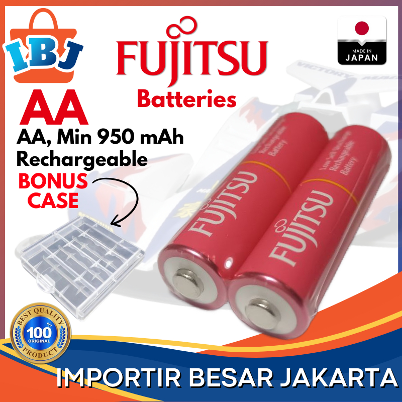 Jual ORIGINAL!!! AA FUJITSU PINK Baterai rechargerable 950mAh 2 PCS ...