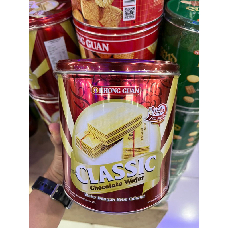 Jual Khong Guan Classic Wafer Chocolate 350gr | Jajan Lebaran | Jajan ...