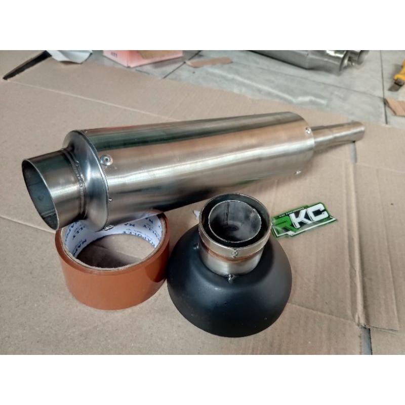 Jual bahan knalpot kondoman tinggal pasang inlet 38 out 38 45 50 mm ...