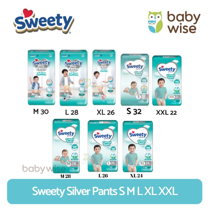 Jual Sweety Silver Pants S M L XL XXL | Popok Celana Anak Bayi | Shopee ...