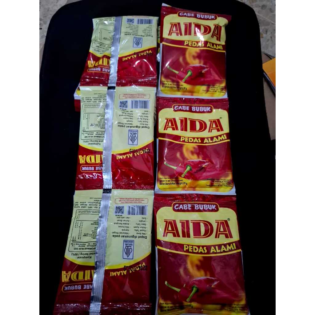 Jual 1 RENCENG CABE BUBUK AIDA KEMASAN 25 GRAM | Shopee Indonesia