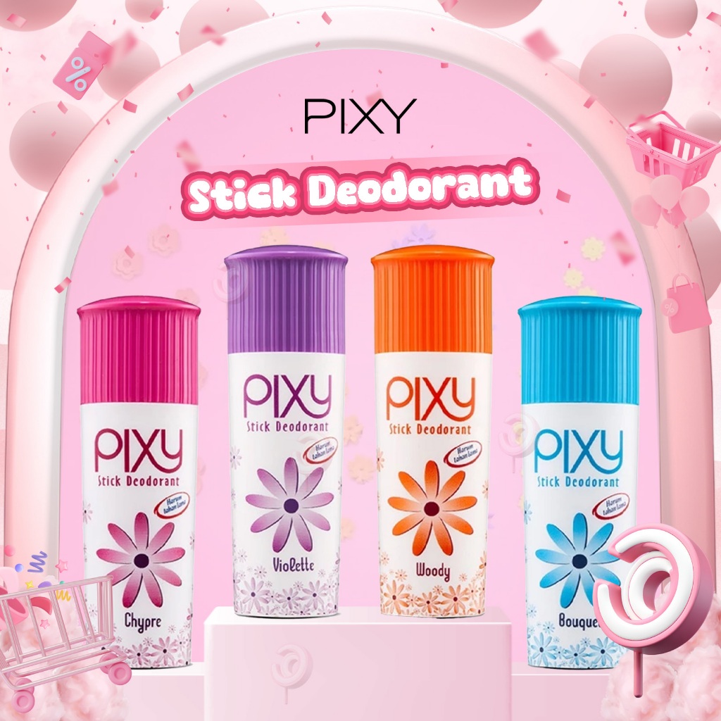 Jual PIXY - STICK DEODORANT ( 34 g ) - Roll On Aroma Wangi Harum Kayu ...
