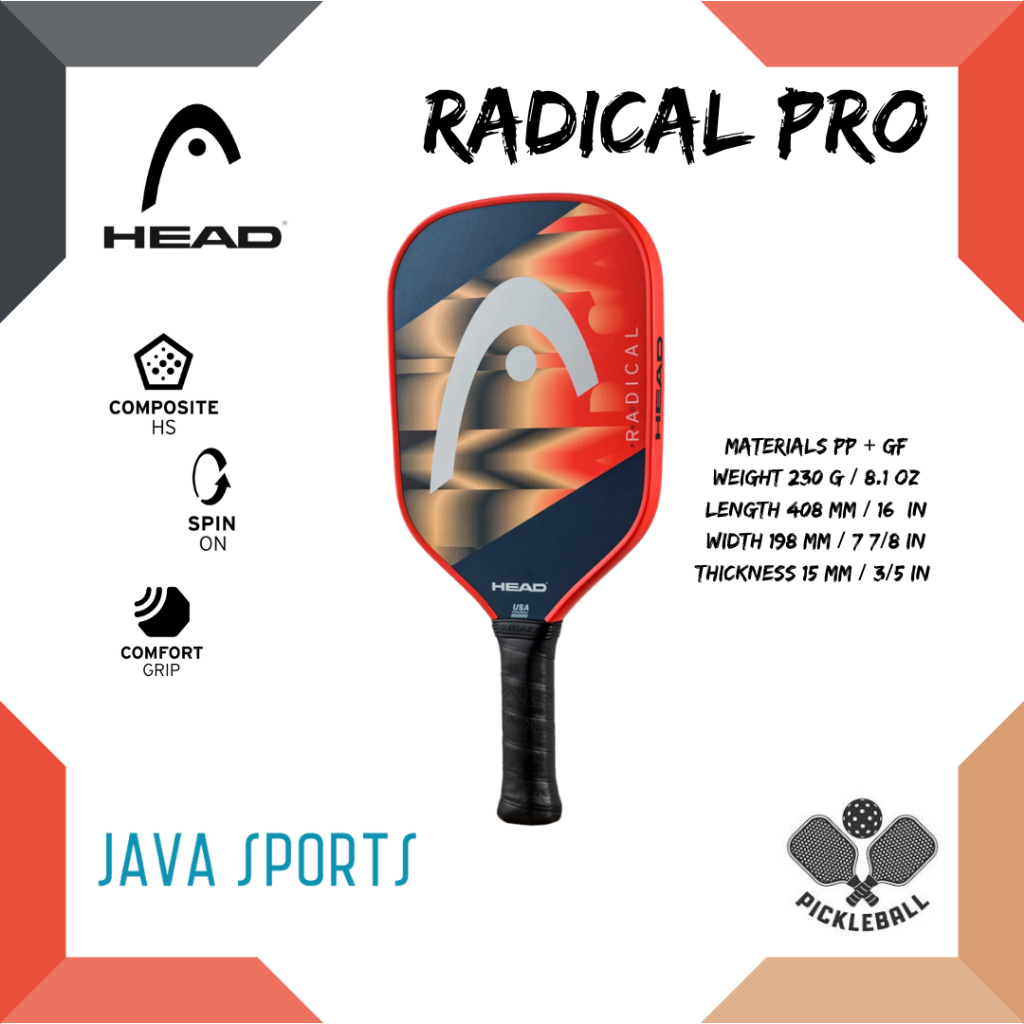 Jual Raket Pickleball Tenis Head Radical Pro Official Resmi Original ...
