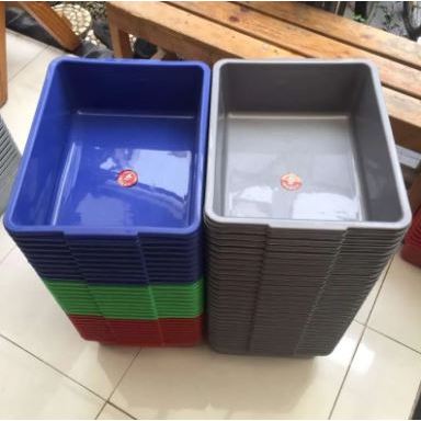 Jual Baskom Plastik Kotak Segi Bak Pasir Kucing Cat litter Box Hamster ...