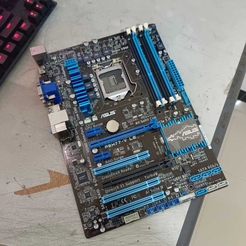 Jual Motherboard Asus H77 Intel Intel LGA 1155 CPU Max I7 3770K ...