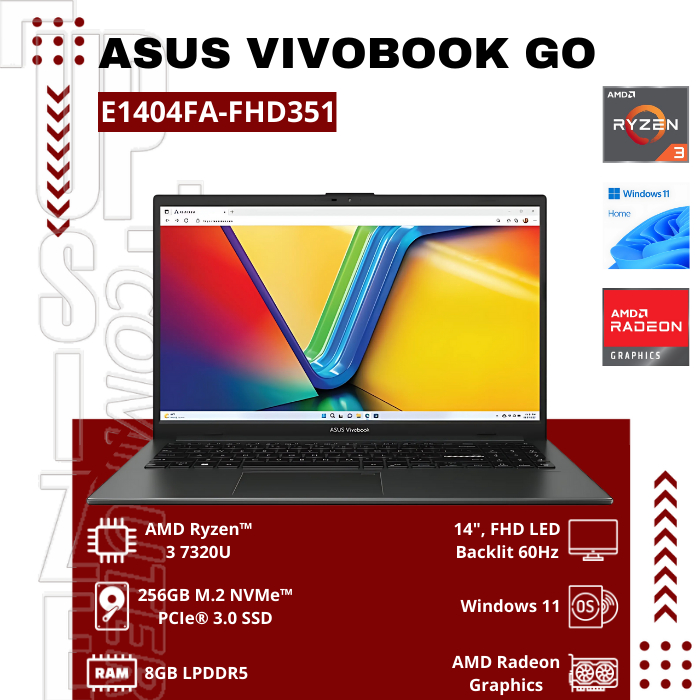 Jual ASUS Vivobook Go 14 (E1404) - E1404FA-FHD351 | Shopee Indonesia