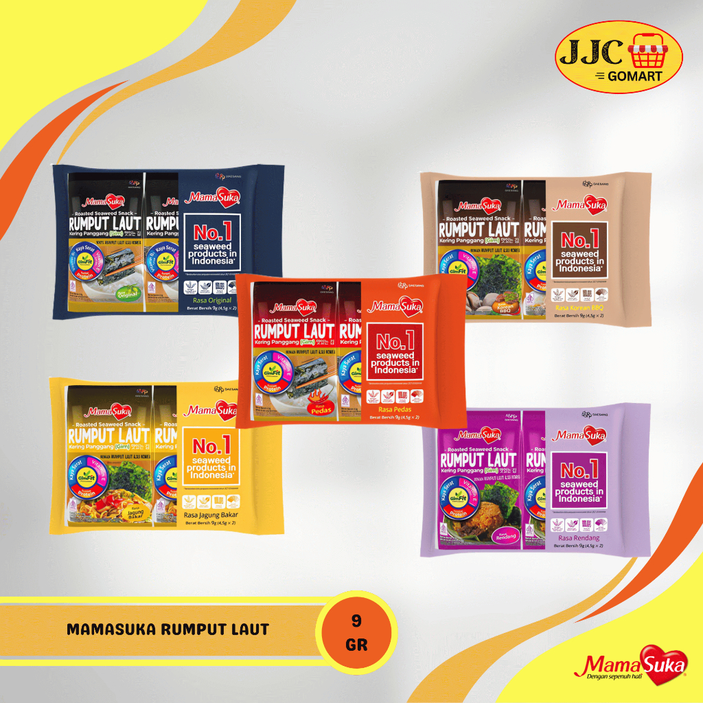 Jual Mamasuka Rumput Laut 9gr | Jagung Bakar | Sapi Panggang | Original ...