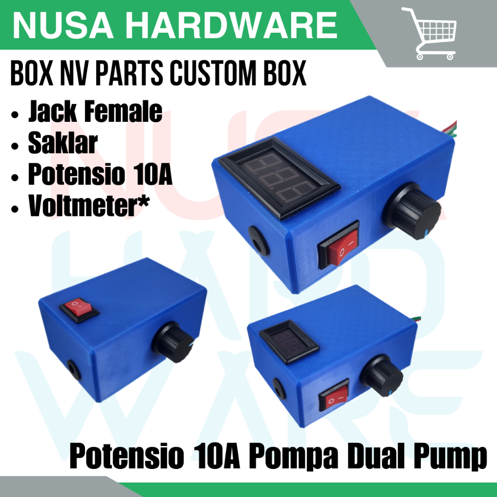 Jual Potensio 10A Khusus Pompa Dual + Voltmeter Digital + Box NV Parts ...