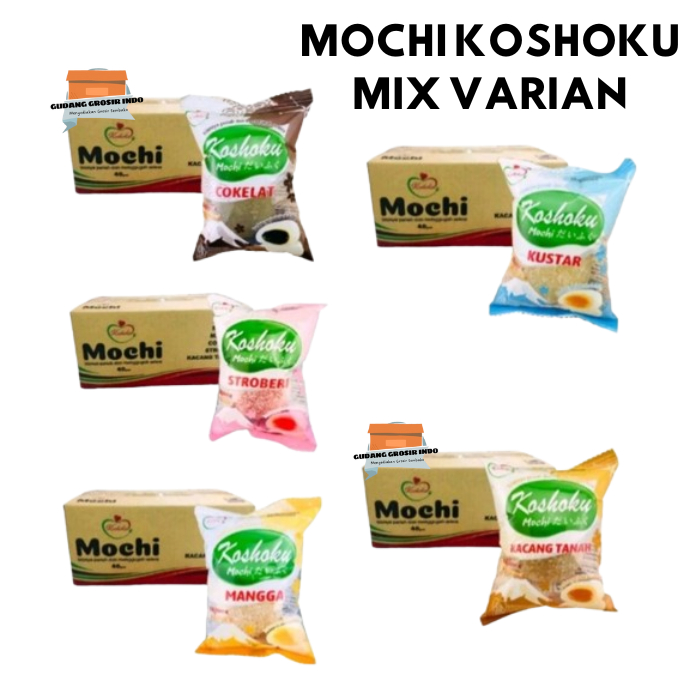 Jual (1 DUS ISI 40 PCS) MOCHI KOSHOKU MOCHI VIRAL MIX VARIAN RASA ...