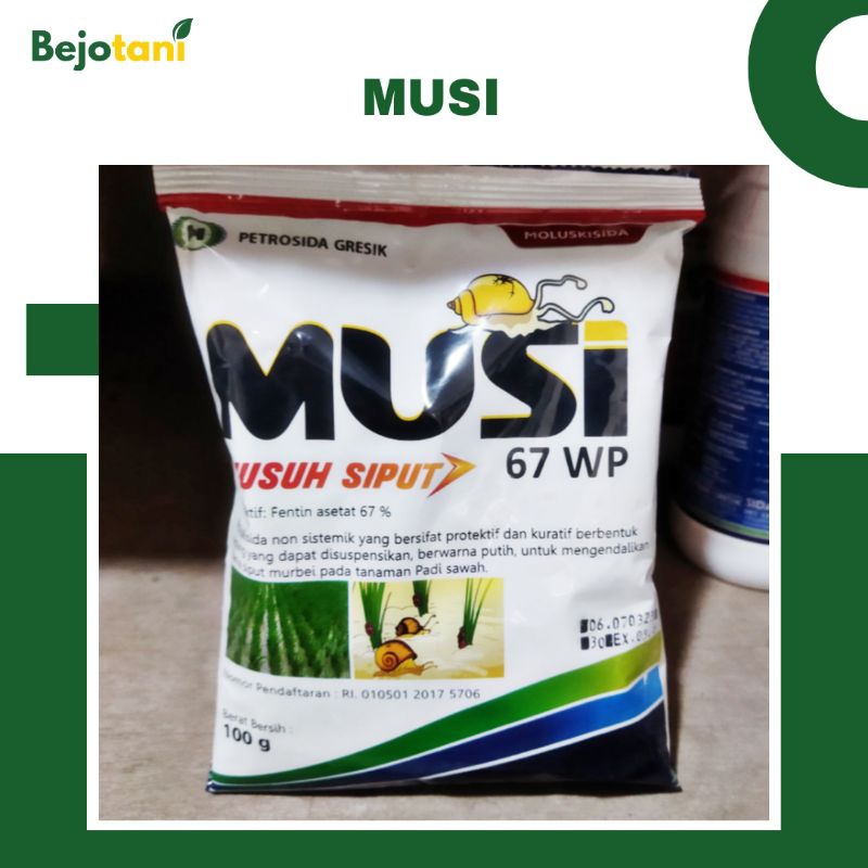 Jual MUSI Musuh Siput 67WP 100gr Insektisida Moluskisida Pembasmi Hama ...