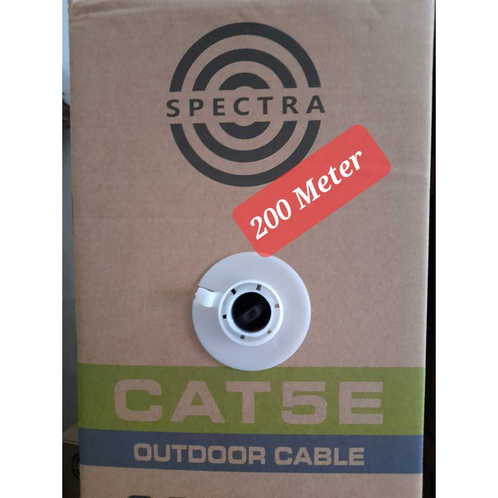 Jual Kabel Lan 200M FTP CAT 5E SPECTRA Outdoor | Shopee Indonesia