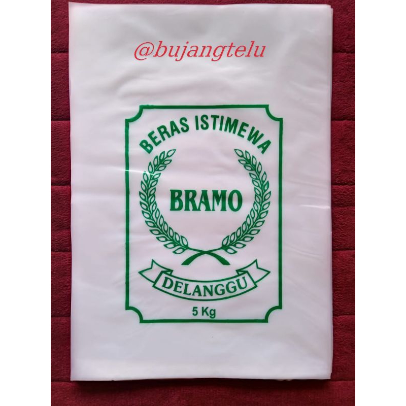 Jual plastik kemasan beras 5 kg BRAMO isi 100 pcs | Shopee Indonesia