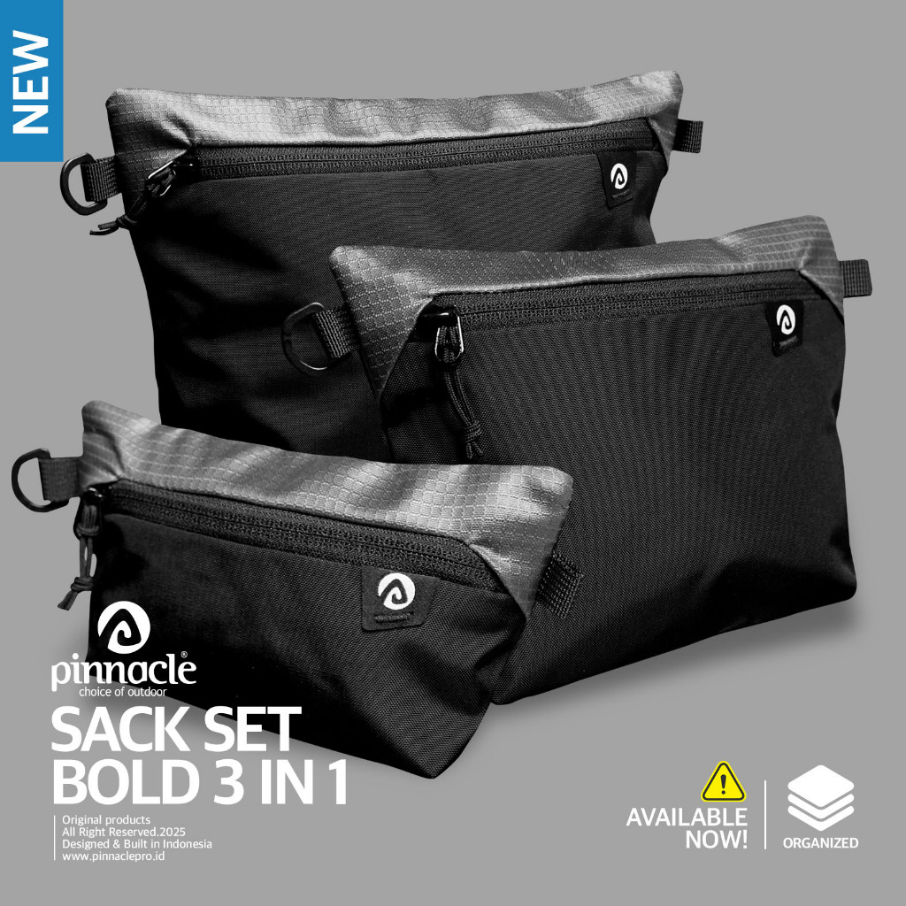 Jual Pinnacle Pro Official Sack Set Bold 3 in 1 - Grey | Shopee Indonesia