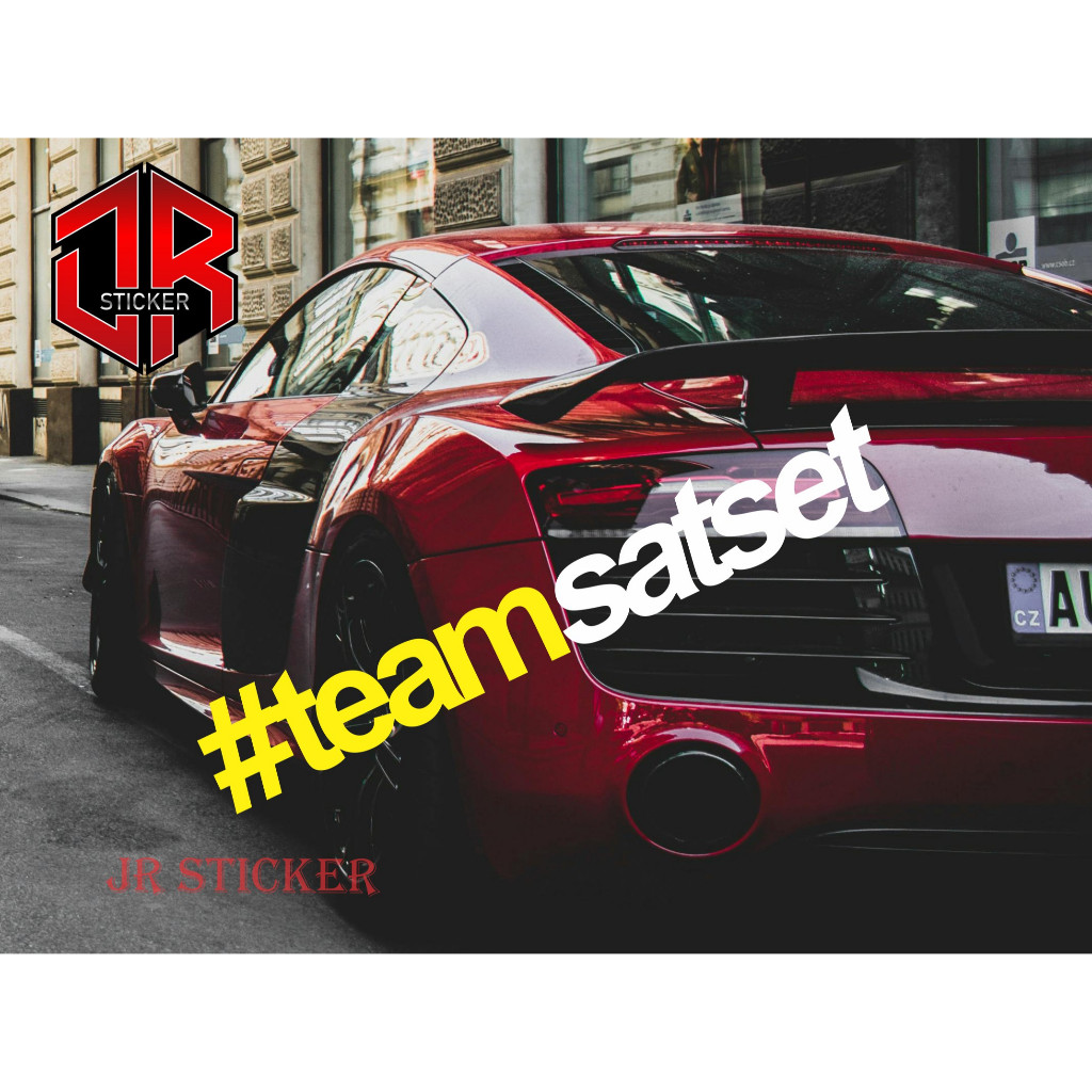 Jual Stiker sticker kaca mobil stiker team satset cutting stiker ...