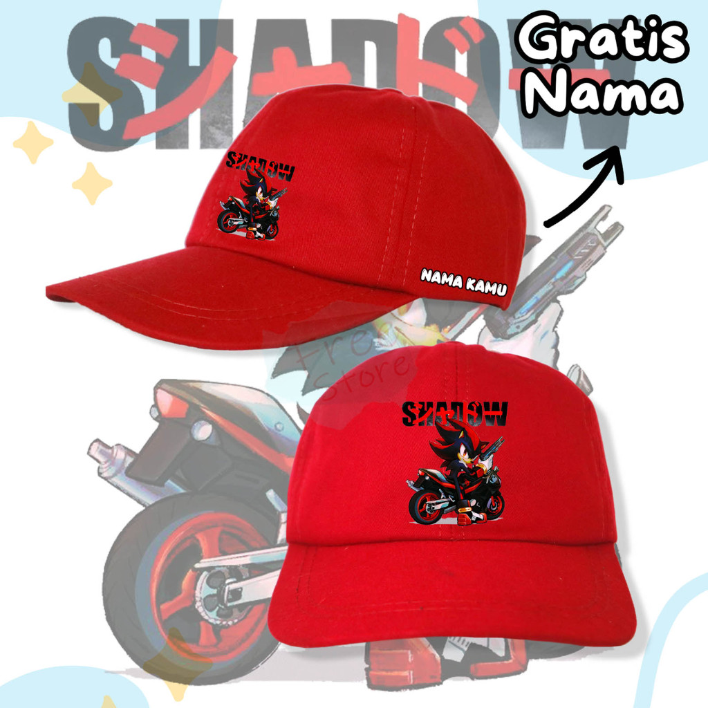 Jual Topi Baseball Anak SONIC X SHADOW Generations / Topi Anak Shadow ...