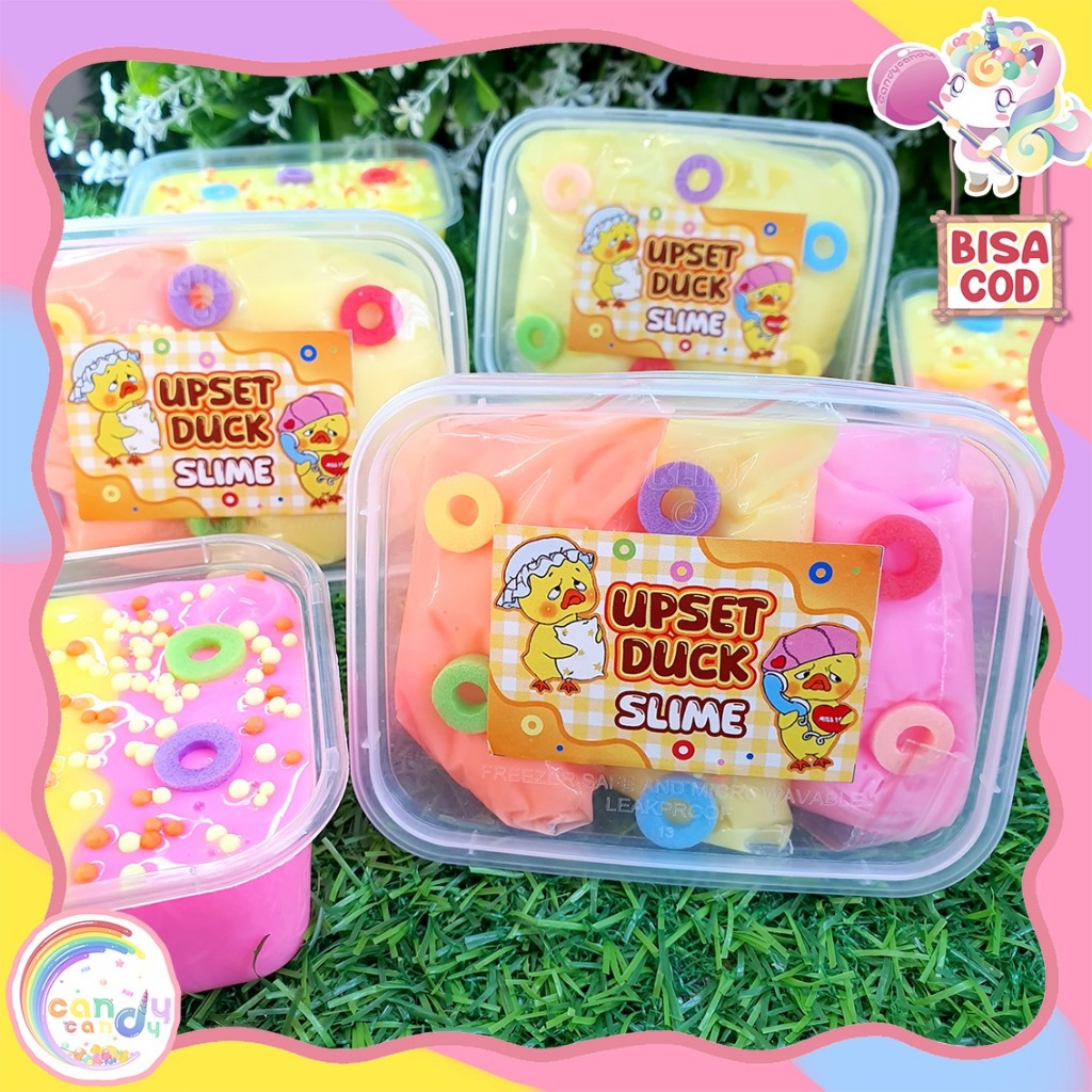 Jual Slime Tofu UPSET DUCK free topping by candycandy.idn | Shopee ...