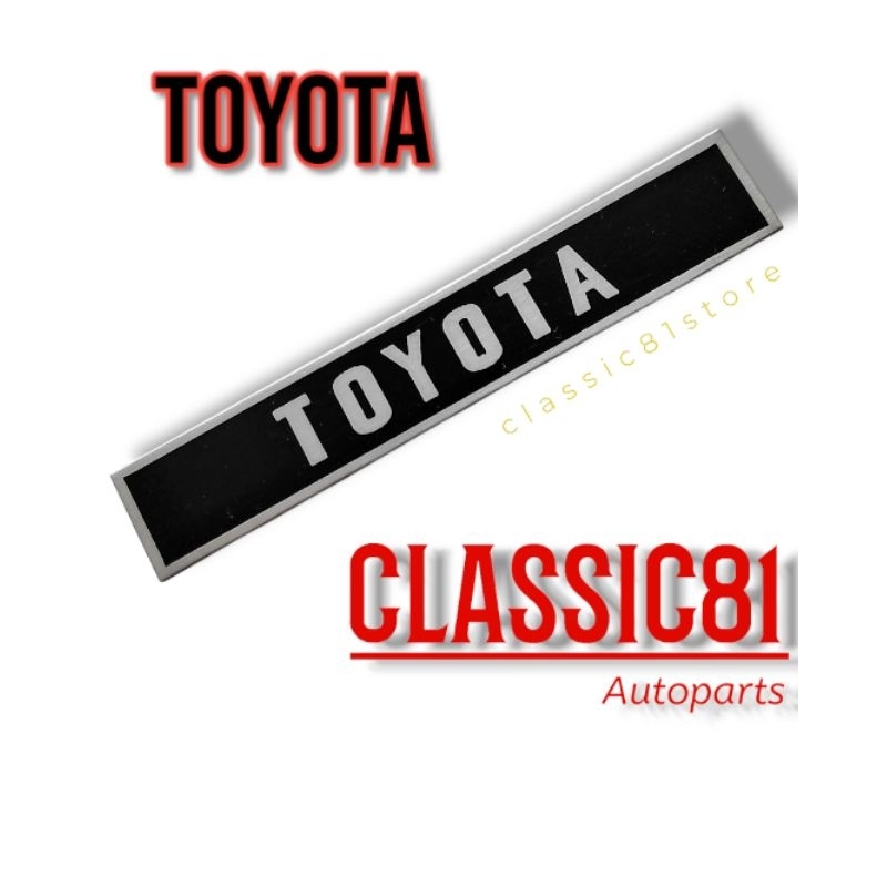 Jual EMBLEM MOBIL TOYOTA MINI SIZE 84mm x 14mm Stainless Steel | Shopee ...