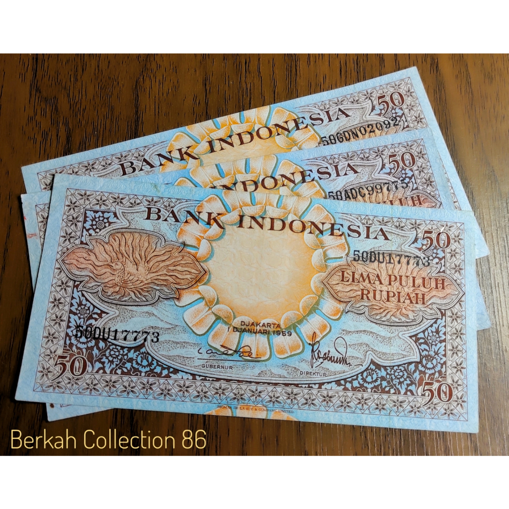 Jual 50 Rupiah Seri Bunga 1959 Asli Bagus | Shopee Indonesia
