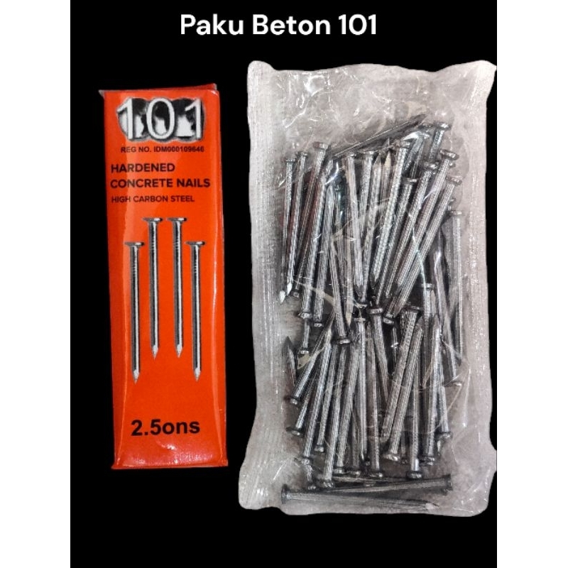 Jual Paku Beton Putih merk MATRIX atau 101 size 1" / 1,25" / 1,5" / 2" / 2,5" / 3" /4" (2,5 ons ...