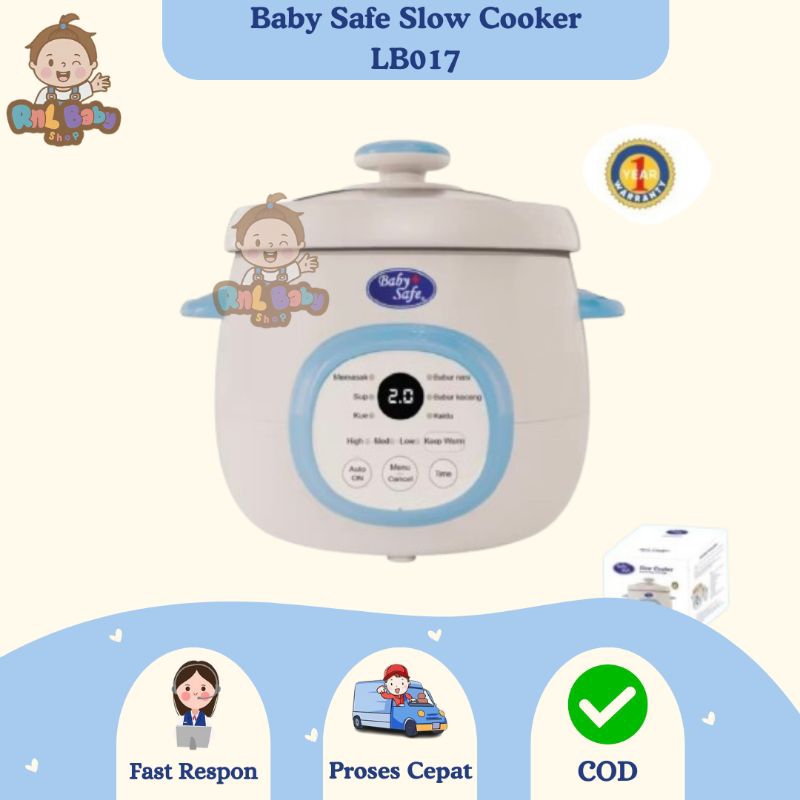 Jual Baby Safe Slow Cooker Ukuran 1.5 L (LB017) - Alat Masak MPASI Bayi ...