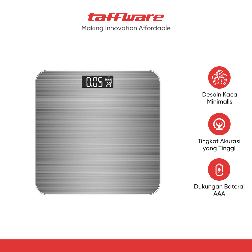Jual Taffware Digipounds Timbangan Badan Digital Scale Tempered Glass ...