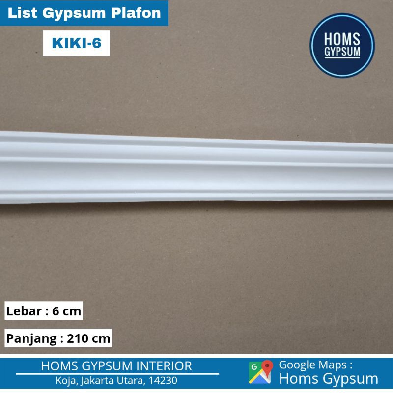 Jual List Gypsum Polos Minimalis Kiki 6cm - HOMS GYPSUM INTERIOR ...