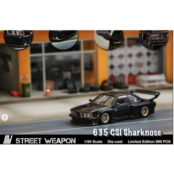 Jual SW64149 - Street Weapon 1/64 BMW E24 635 CSI Shark Nose | Shopee ...