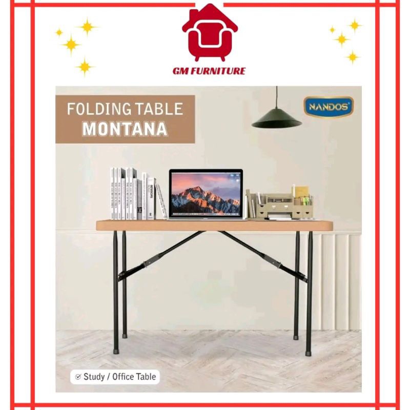 Jual NAIBA - FOLDING TABLE MONTANA MEJA LIPAT PORTABLE/MEJA MAKAN ...