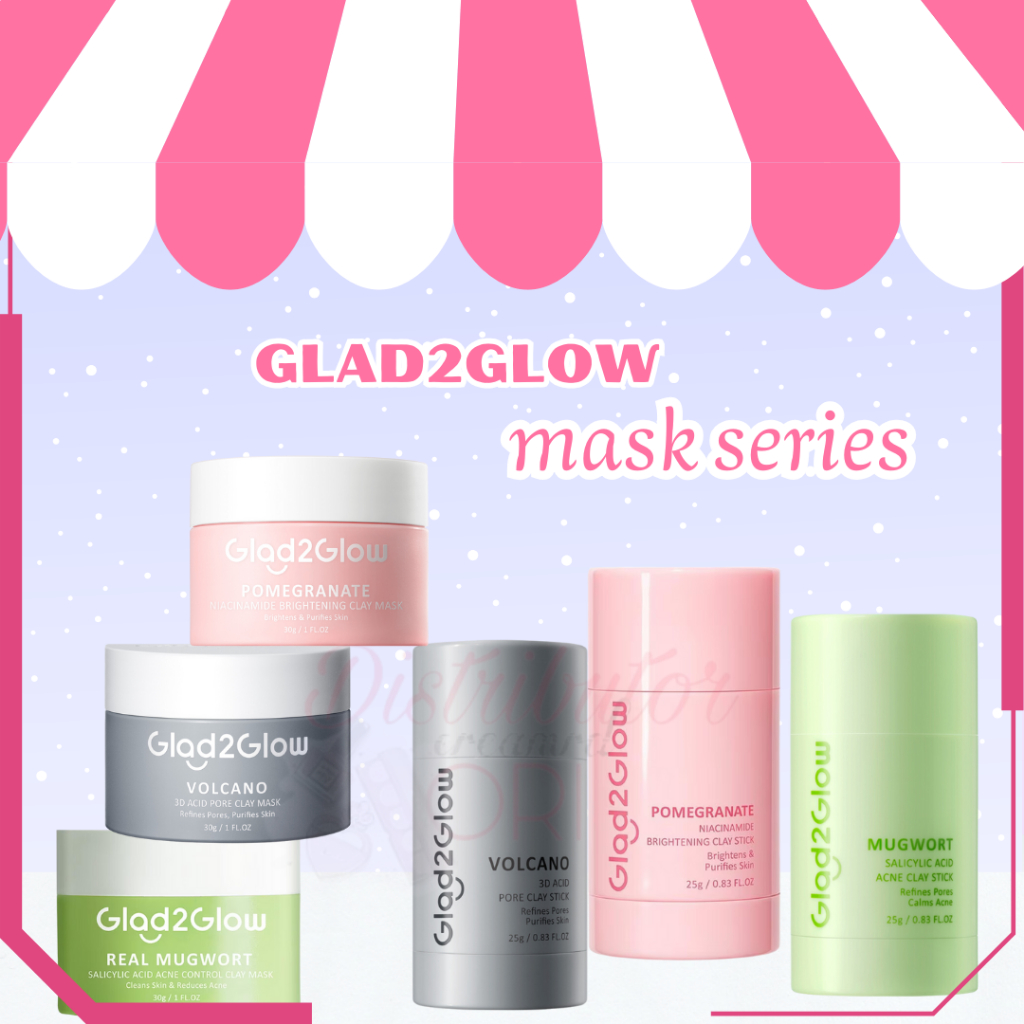 Jual Glad2Glow Mask Series Glad2Glow Mask Stick / Jar Masker Glad 2 ...