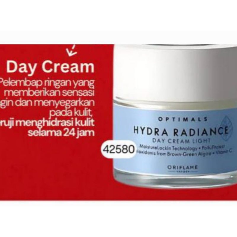 Jual 42580 OPTIMALS HYRA RADIANCE DAY CREAM LIGHT | Shopee Indonesia