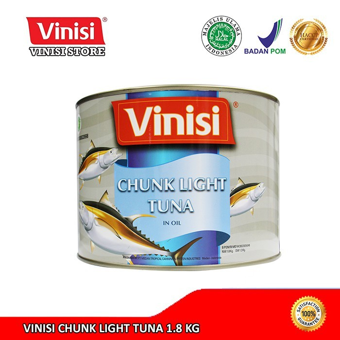 Jual 1,8KG Vinisi Chunk Light Tuna/ Tuna Kaleng | Shopee Indonesia