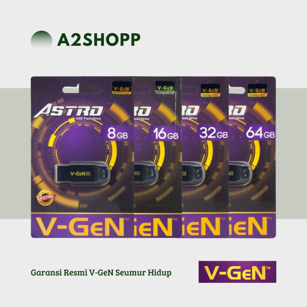 Jual Flashdisk V-GEN ASTRO 8GB 16GB 32GB 64GB VGEN Garansi Resmi ...